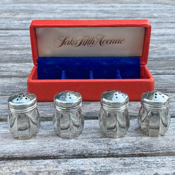 Saks Fifth Avenue | Dining | Vintagesaks Fifth Avenue Pewter Salt ...